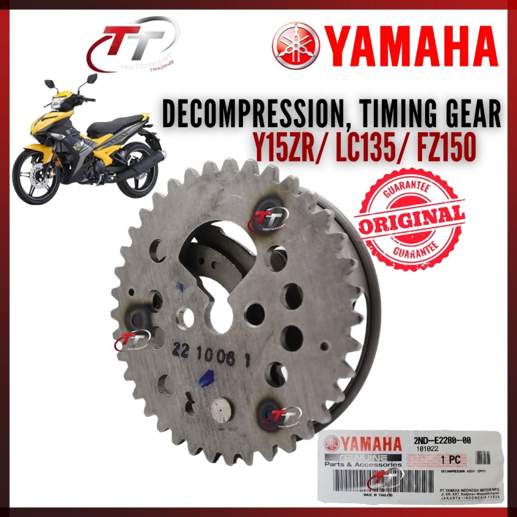 YAMAHA Y15ZR LC135 Y15 LC 135 FZ150 Decompression Assy Timing Gear Comp ...