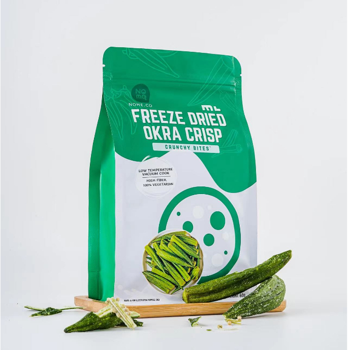 NOME Fresh Made Healty Dried Okra Lady Finger Crispy Non Fried Vege ...