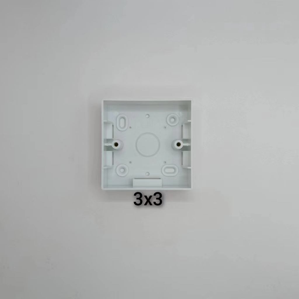 PVC Surface Nut Box 3x3 3x6 3x7(White) | Shopee Malaysia