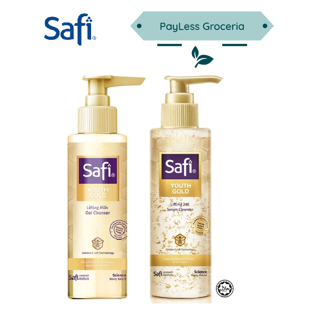 Safi Youth Gold Lifting 24k Serum / Milk Cleanser 150ml | Shopee Malaysia