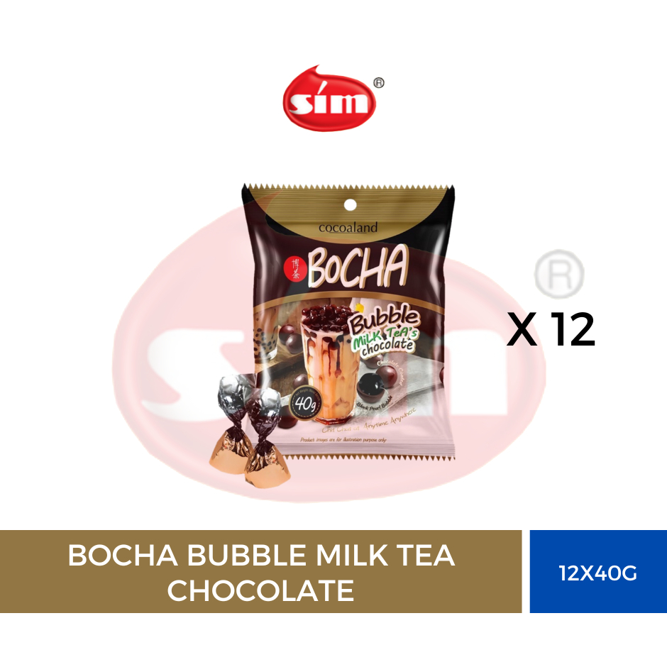 SN - BOCHA BUBBLE MILK TEA CHOCOLATE (12X40G) | Shopee Malaysia