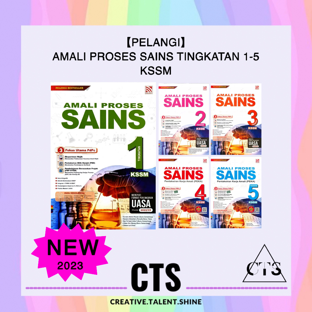 【Pelangi】Amali Proses Sains Tingkatan 1-5 KSSM 2023 Form 1-5 UASA / SPM ...