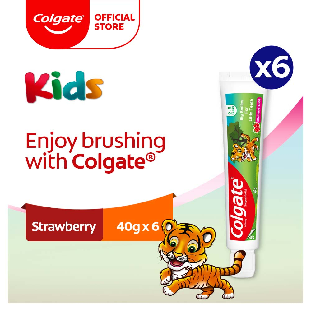 [Bundle of 6] Colgate Kids Tiger Toothpaste 40g | Shopee Malaysia
