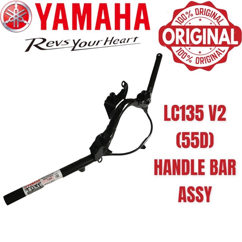 YAMAHA LC135 V1 - V8 4S 5S LC135 FI 100% ORIGINAL HLY HANDLE BAR HANDLE BRACKET STEERING BESI ...