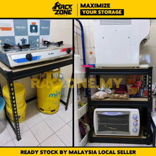 RACKZONE Rak Dapur Gas Serbaguna Kitchen Rack Shelf Rak Besi Bertingkat ...