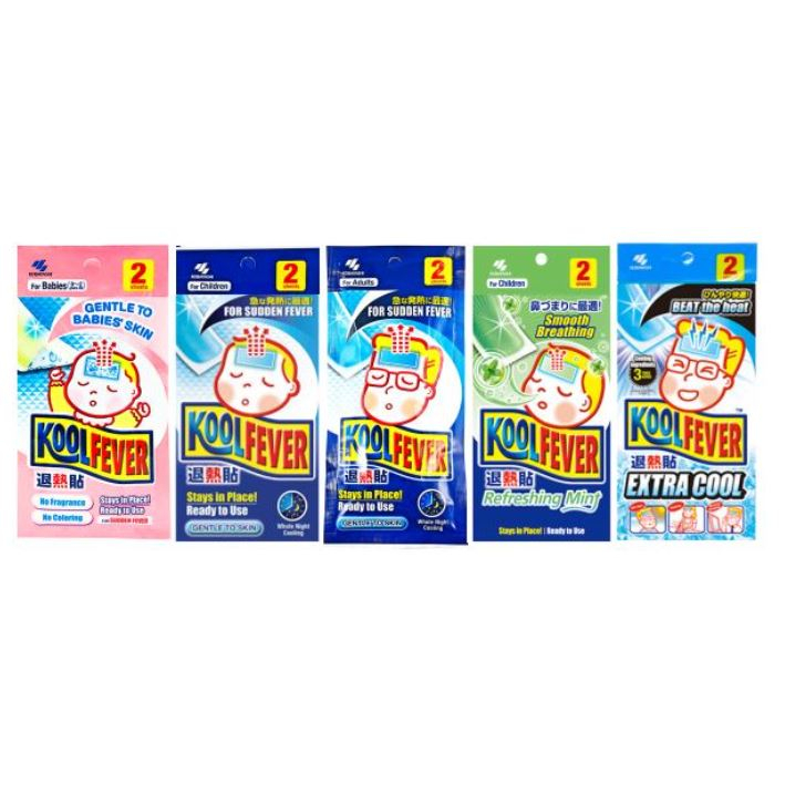 KOOLFEVER COOLING SHEET 2PIECES (BABY/CHILDREN/REFRESHING MINT/ADULT ...