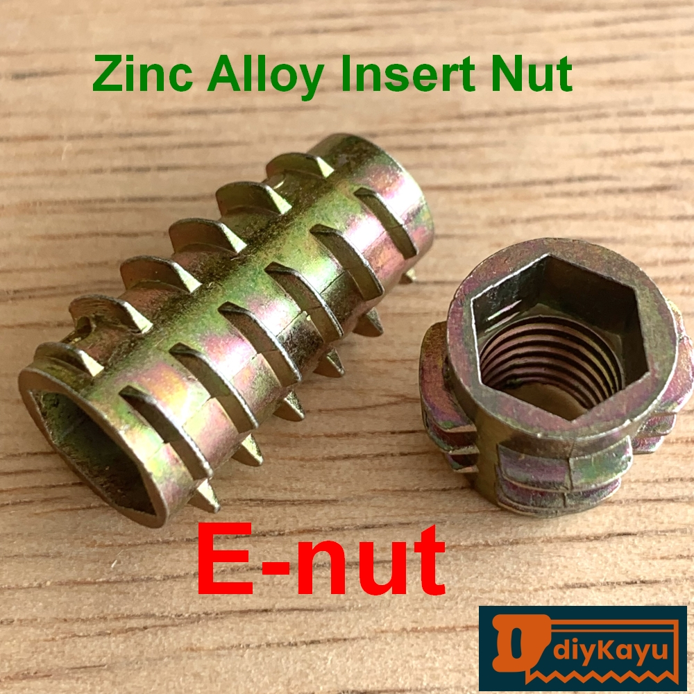 E-nut M4 M5 M6 M8 M10 Zinc Alloy Threaded Insert Nut Flange Type E ...