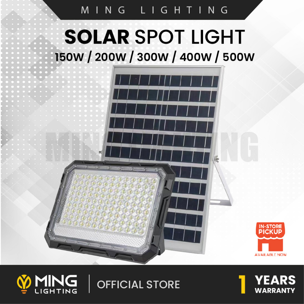 LED Solar Spot Light IP65 150W 200W 300W 400W 500W Lampu Sola Spotlight ...