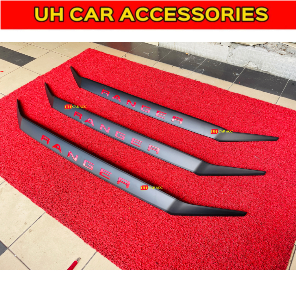 FORD RANGER T9 2022 2023 XL XLT WILDTRAK RAPTOR FRONT BONNET BONET TRIM ...