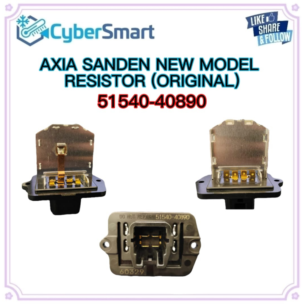 PRODUA AXIA SANDEN NEW MODEL/SAGA R'2019 4PIN AIR COND BLOWER RESISTOR ...
