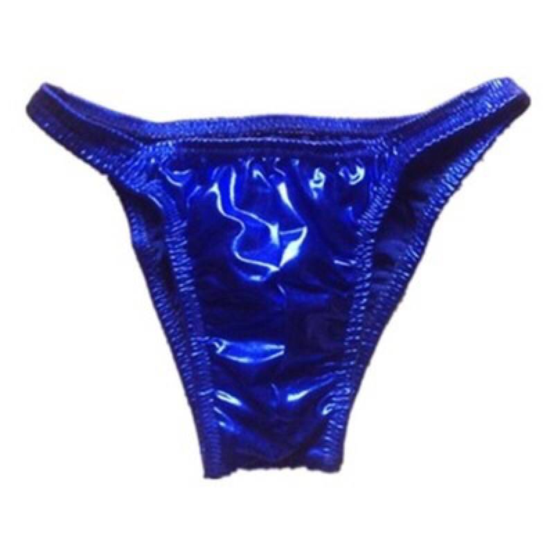 (Size L) shining posing trunk blue bodybuilding ( for competition usage ...