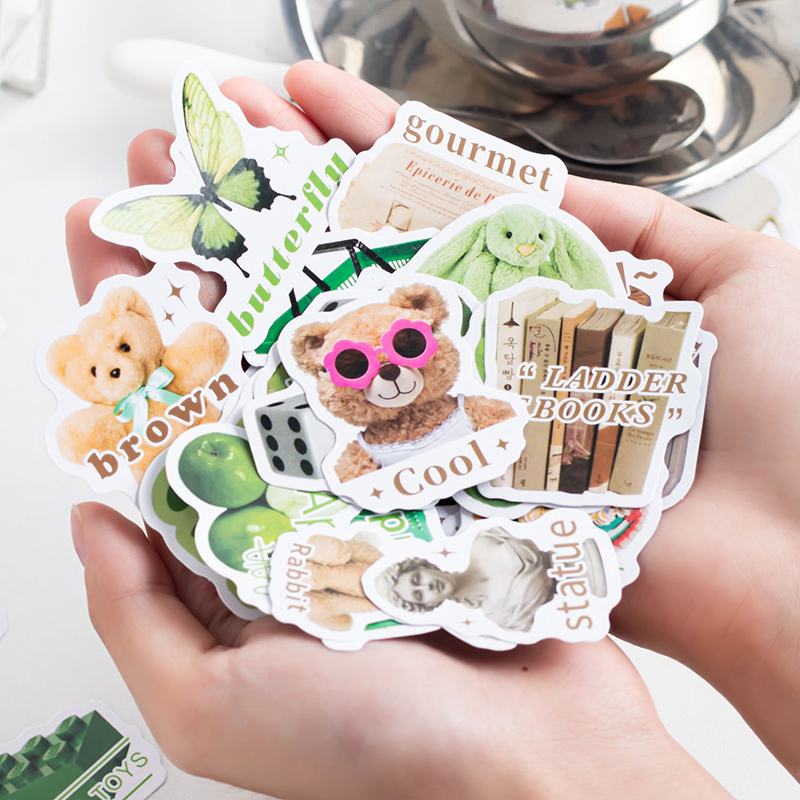 50pcs Cute Scrapbook Stickers Korean Material Sticker Phone Sticker ...