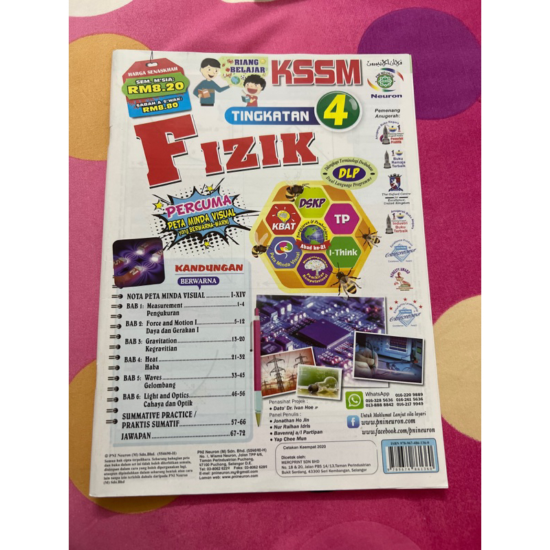 [New]pni neuron Buku latihan KSSM Tingkatan 4 Dwibahasa Form 4 KSSM ...