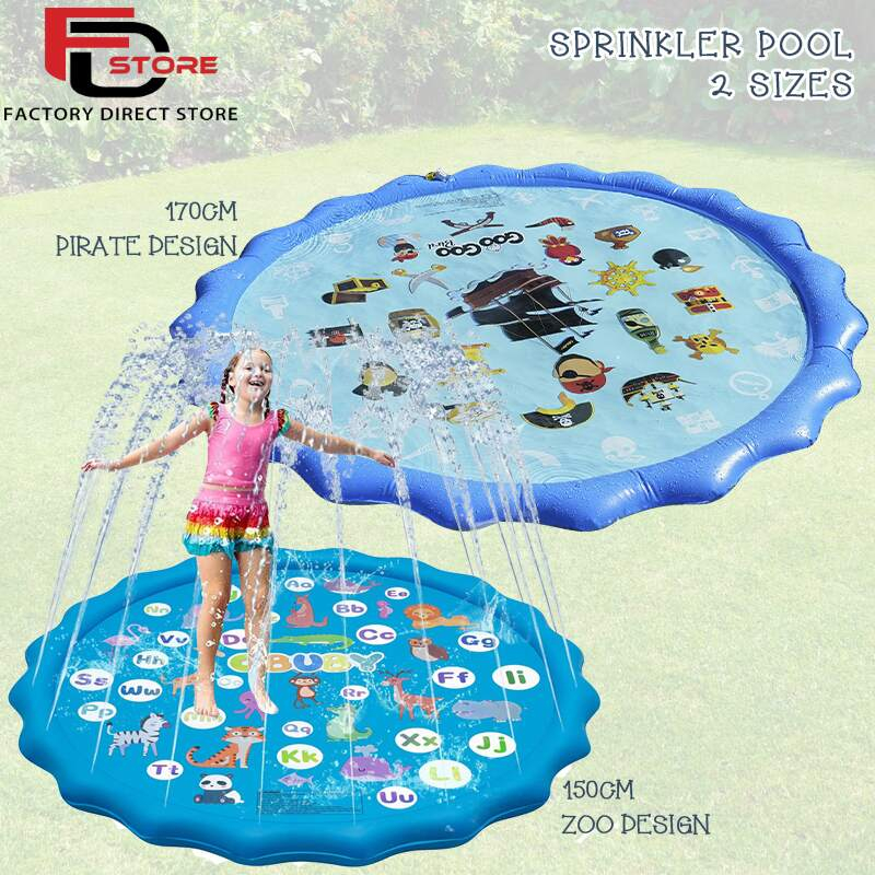GOOGOOBIRD 3 Sizes Fountain Pad Sprinkler for Indoor Outdoor Swimming ...