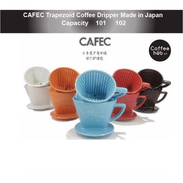 (Ready Stock)Cafec Trapezoid Porcelain Hand Brew Filter Coffee Dripper ...