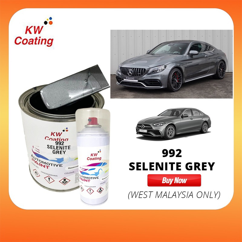 KW 2k Paint Mercedes 992 Selenite Grey Cat Kereta Mercedes 992 Selenite ...