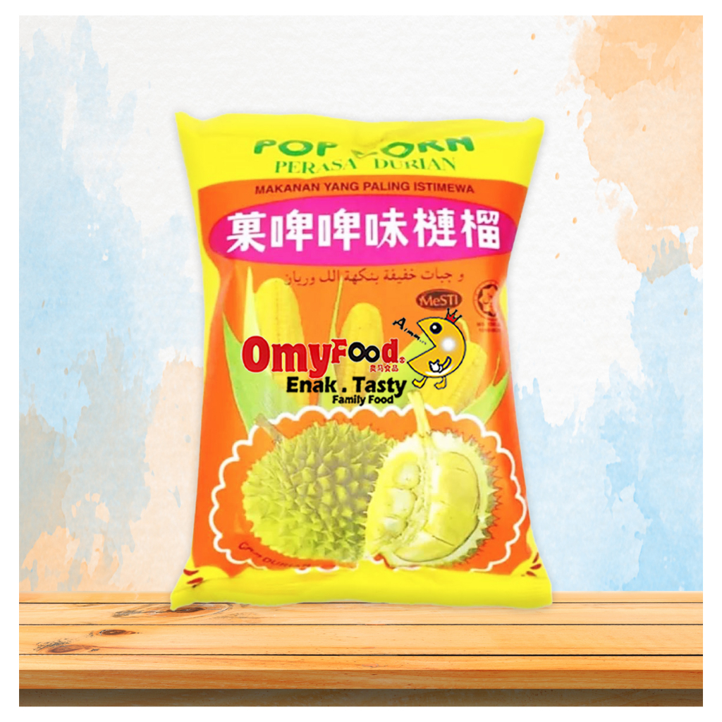 70g Pop Corn Durian Flavoured Corn Snack [OmyFood] | Shopee Malaysia