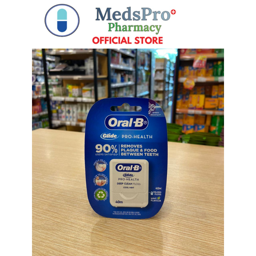 ORAL B GLIDE PRO - HEALTH DEEP CLEAN FLOSS COOL MINT (40M) | Shopee ...