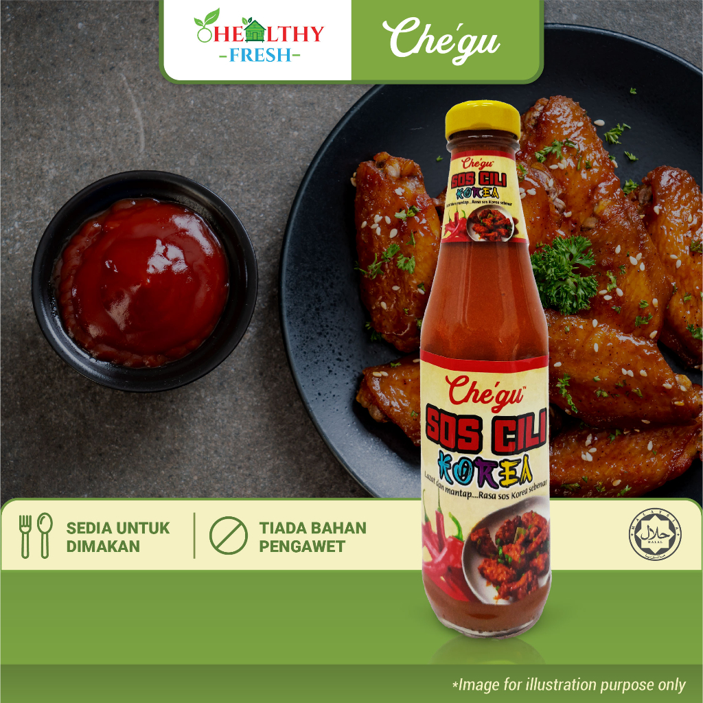 Sos Cili Korea Che'gu Sos Pencicah Botol Pedas Sedap Halal Penambah ...