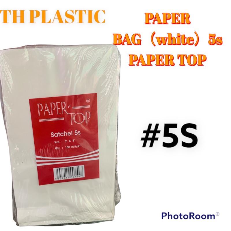 TH-5s White Paper Satchel Bag 100s+- Food Grade - 5"Food paper bag ...