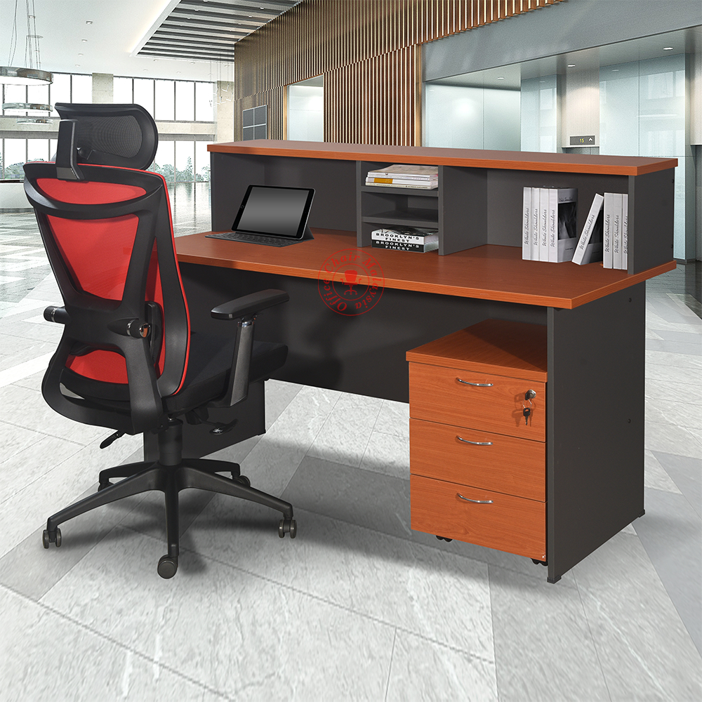 🏆Package Reception Counter Table with mobile 3D🏆 Cashier Counter Table ...