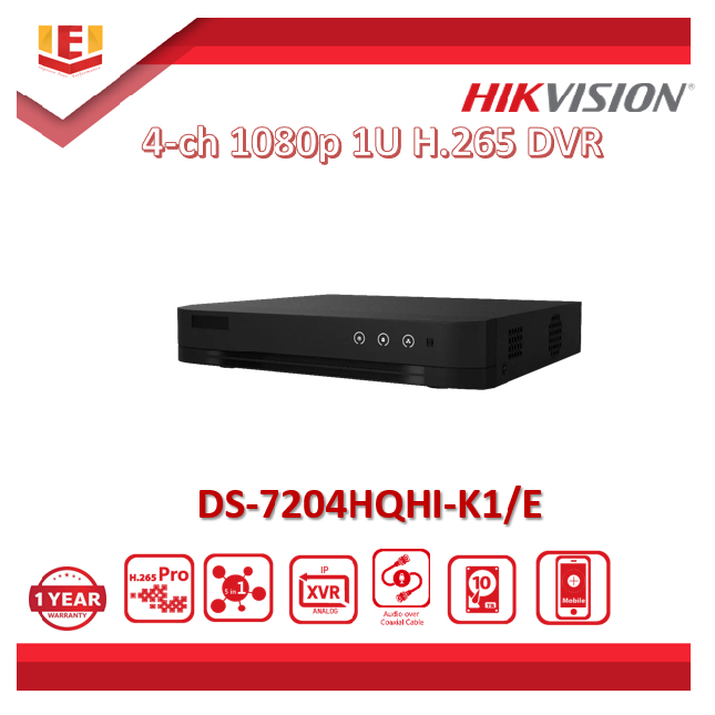 HIKVISION DS-7204HQHI-K1/E 4-ch 1080p 1U DVR | Shopee Malaysia