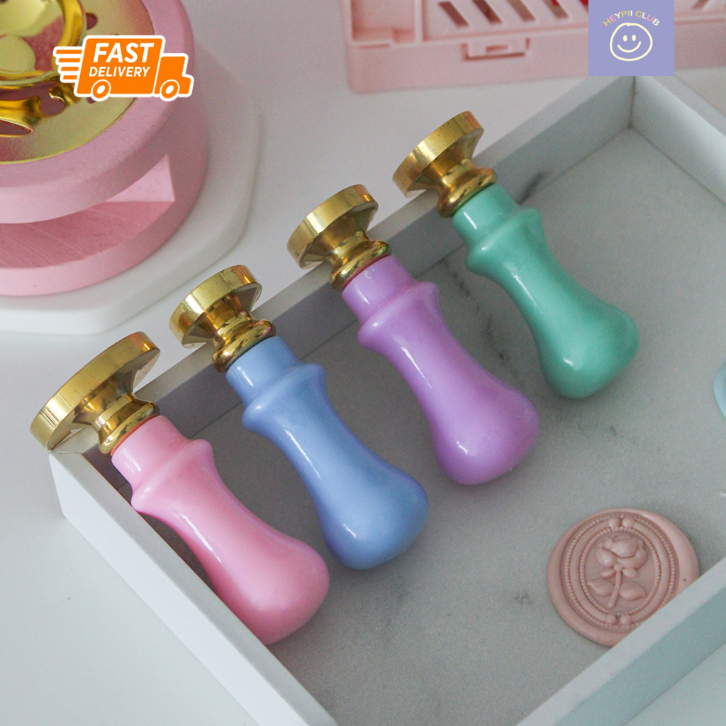 ⚡️READY STOCK⚡️ Pastel Wax Sealing Stamp Mini Handle Macaroon color (Handle Only) 火漆马卡龙迷你手柄 ...