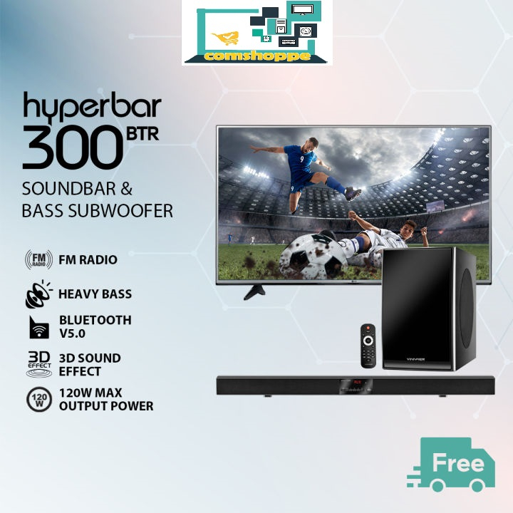 Vinnfier VF HyperBar 300 BTU 2023 Version Bluetooth Soundbar with ...