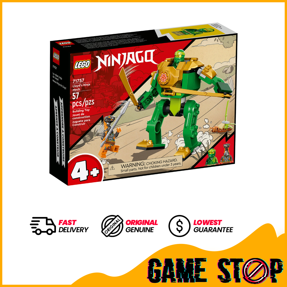 LEGO NINJAGO Lloyd’s Ninja Mech Battle Action Figure Toy 71757 for Kids ...