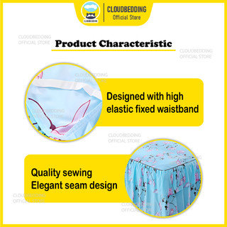 Cadar Ropol Set 3IN1 Super Single/Queen /King Bedsheet Bed Skirt ...