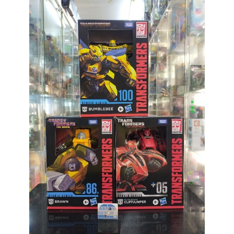 Transformers Studio Series Deluxe • SS100 Bumblebee • SS+05 Cliffjumper ...
