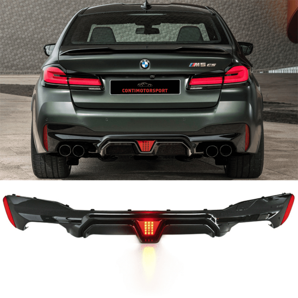 BMW G30 5 Series Rear Diffuser M5 CS MP Competition Style Diffuser With ...