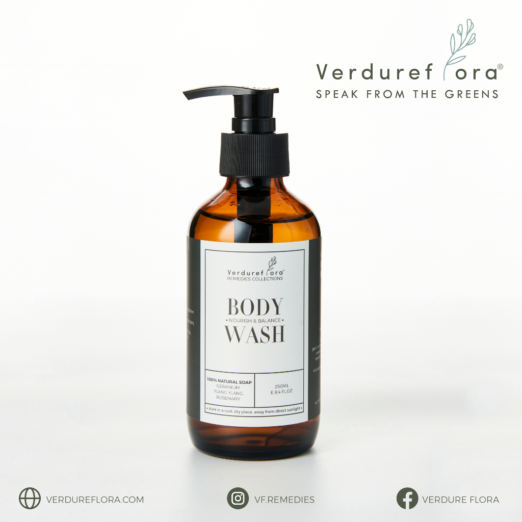 Verdure Flora Nourish & Balance Body Wash Refill Pack (250ml/500ml ...