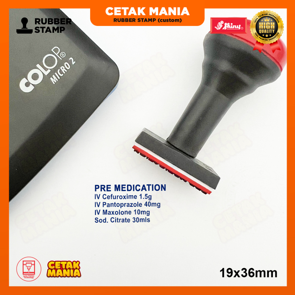 Cop Kayu/Cop Getah/ Rubber Stamp Custom (Penunjuk, Name Chop, Company ...