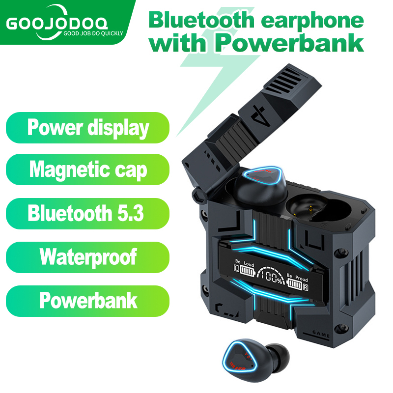 Goojodoq TWS 5.3 Bluetooth earphone wireless noise cancellation waterproof Earphone electrical ...