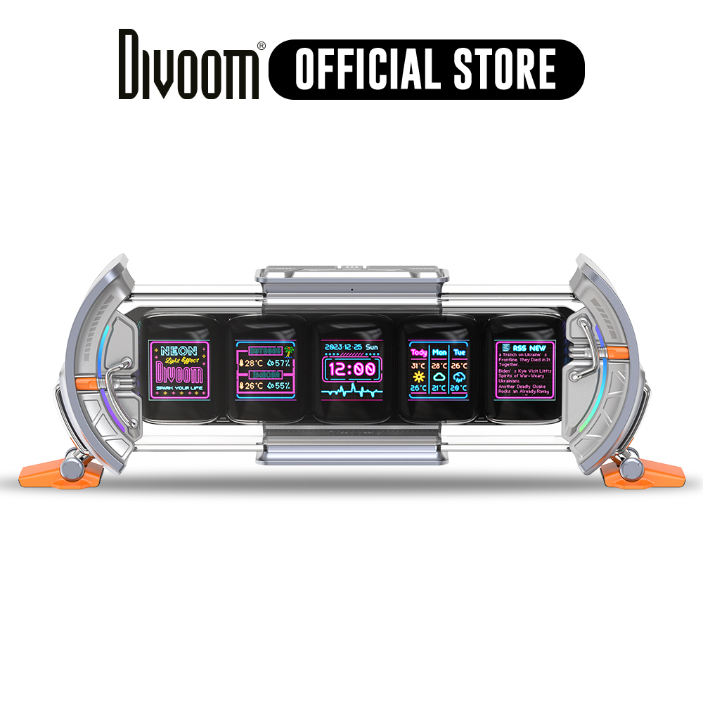 DIVOOM TIMES GATE Pixel Art Informative Display Desktop Companion ...