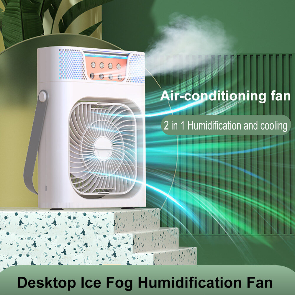 Portable USB Mini Aircond, Air Cooler, Mist Fan, Kipas Penyejuk Mini ...