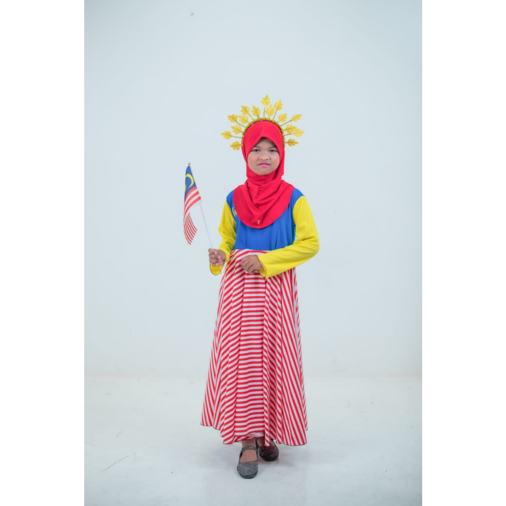 Dress Merdeka by Mkms (kain Cotton) | Shopee Malaysia