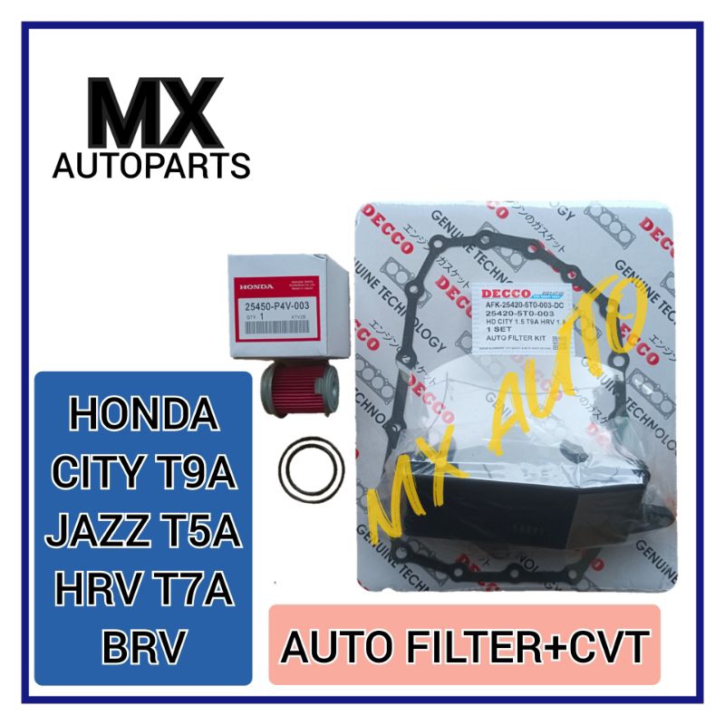 AUTO FILTER SET HONDA CITY 2014 GM6 T9A HR-V T7A HRV BR-V JAZZ T5A ...