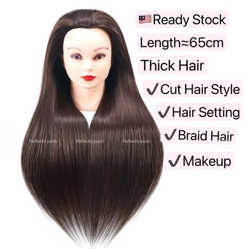假人头Hair Styling Wig Practice Training Doll Human Head Salon Mannequin ...