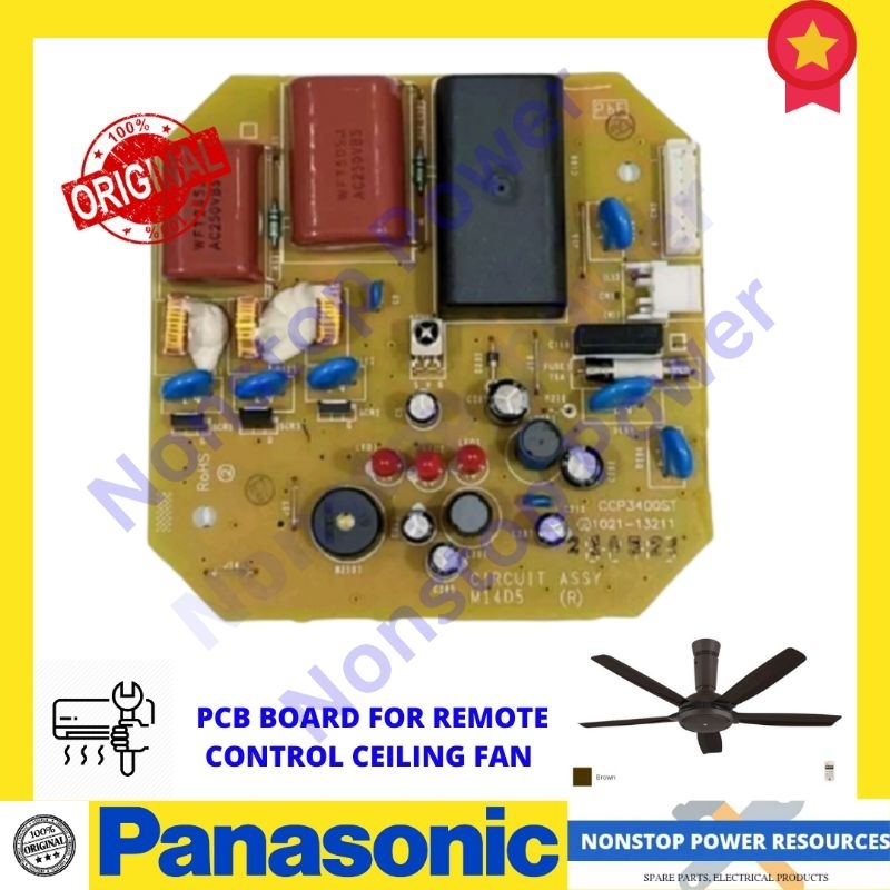 PANASONIC / KDK Ceiling Fan Original PCB Board Control M14C5/M14C7 ...