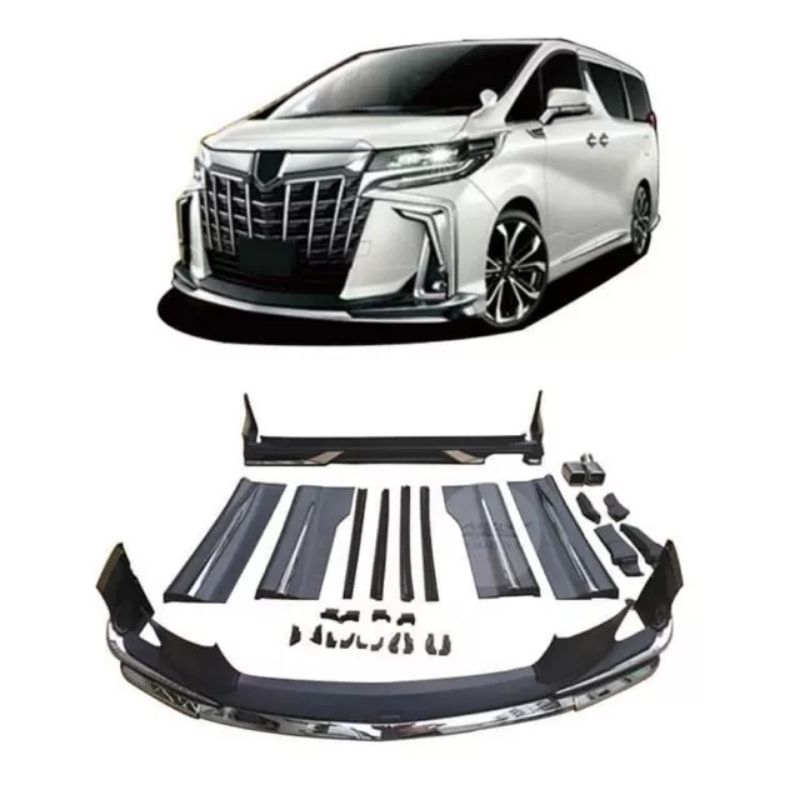 Toyota Alphard Aero year 2018 until 2013 fullset Modellista bodykit PP material | Shopee Malaysia