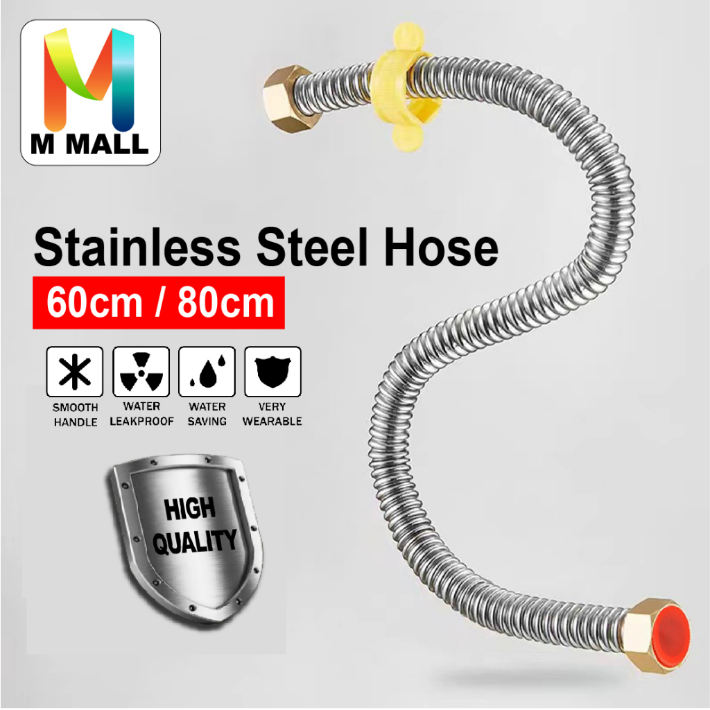 M Mall Bidet Washing Machine Connector Stainless Steel Ripple Hose with ...