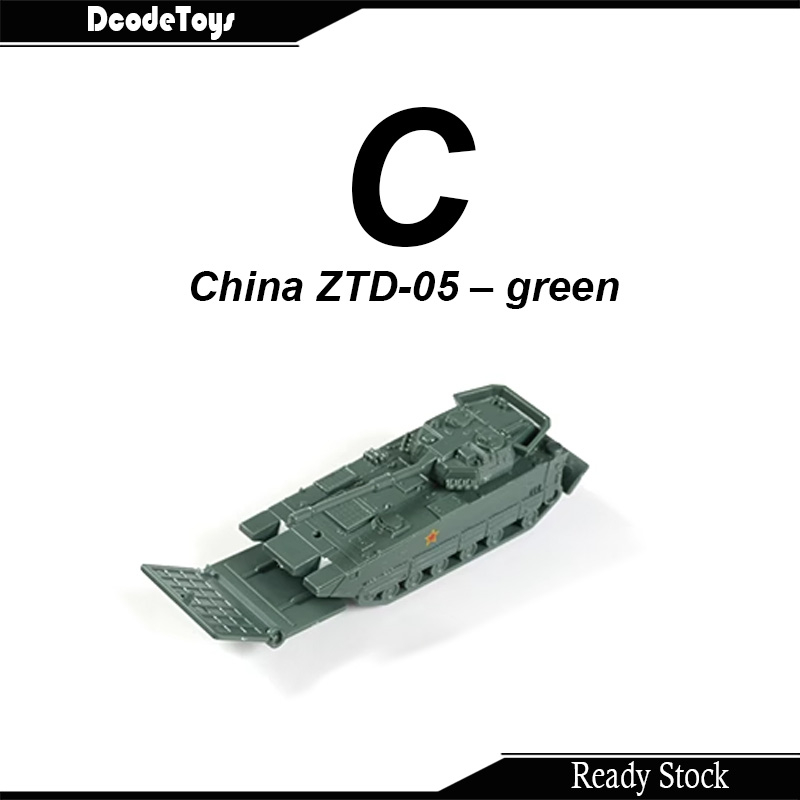 1/144 Russia China Amphibious T14 ZTD-05 Military Tank 4D mini model ...