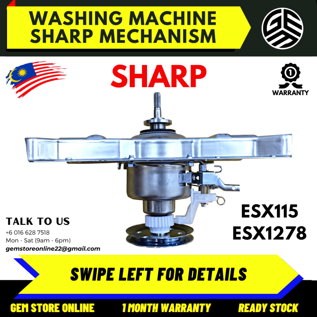 ESX115 / ESX1278 / ESX1221 SHARP Washing Machine Mechanism / Gearbox ...