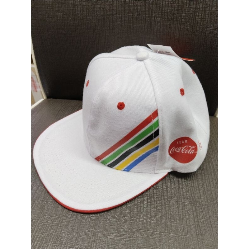 Coca Cola Coke White Olympics Cap | Shopee Malaysia