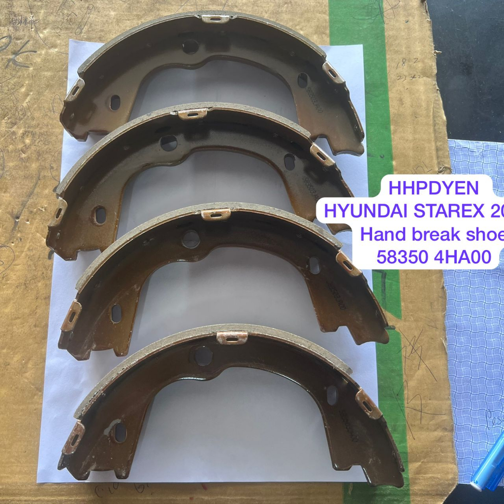HYUNDAI STAREX REAR HAND BRAKE SHOE [58350-4HA00] (1SET) READY STOCK ...