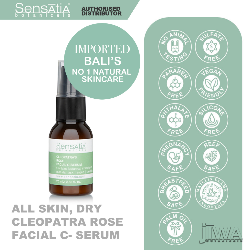 Sensatia Botanicals Cleopatra's Rose Facial C-Serum 20ml -All Skin ...