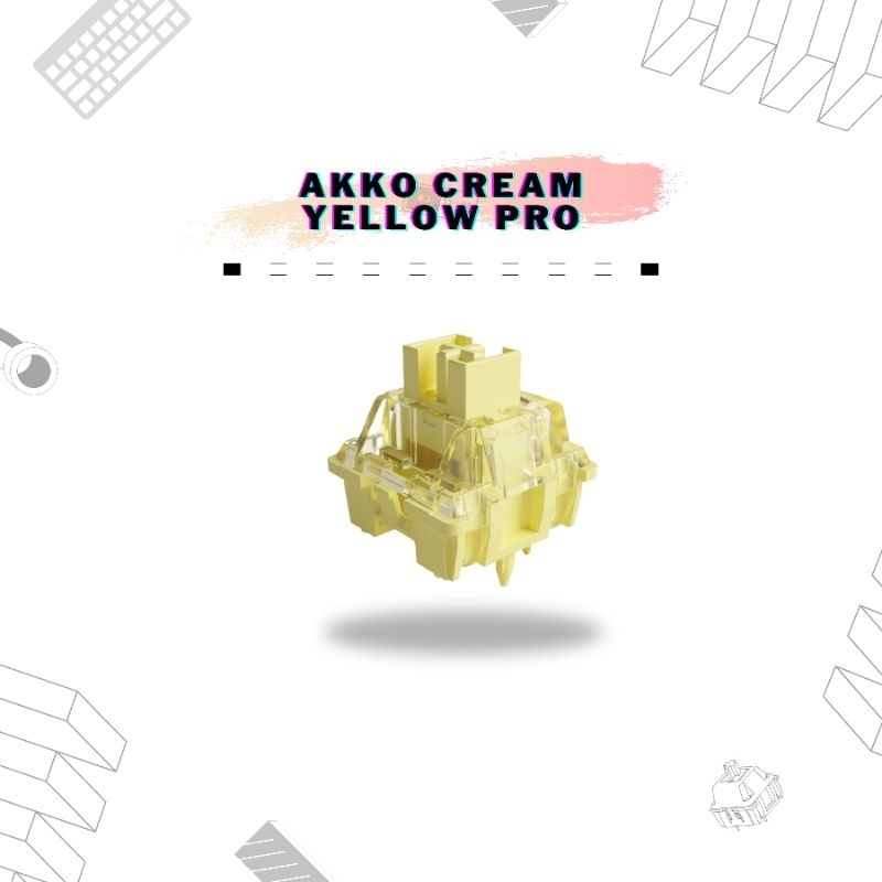 Akko V3 Cream Pro Switches ｜Cream Yellow｜Cream Blue｜Cream Black ...