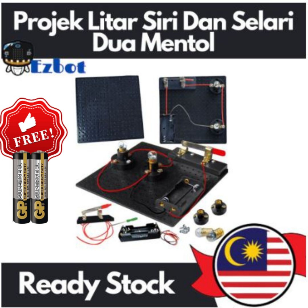 Ready Stock Litar Siri Dan Selari Projek Litar Elektrik Sains Dua ...